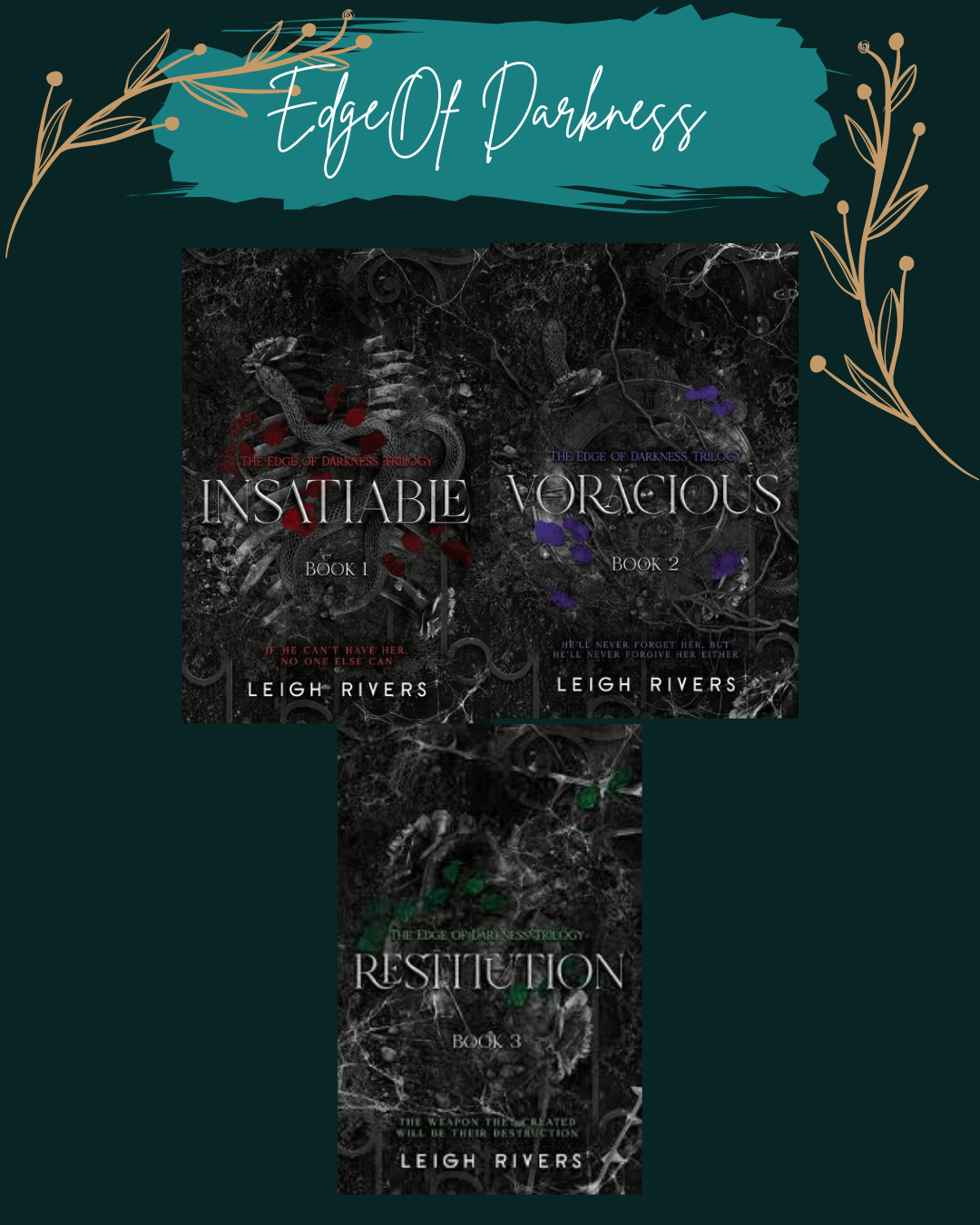 The Edge Of Darkness Trilogy - Leigh Rivers – Love Bound Books